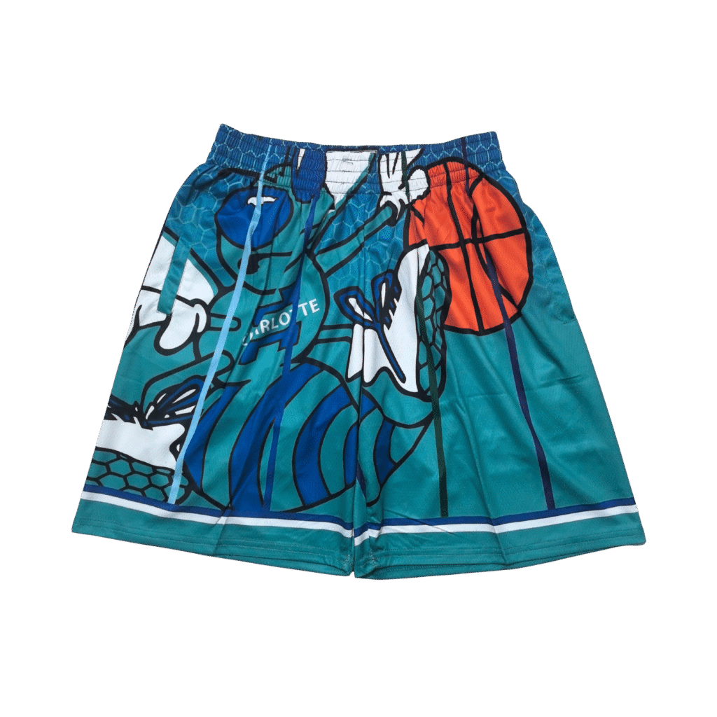 JUST DON YOUTH CHARLOTTE HORNETS TEAL HARDWOOD CLASSICS THROWBACK BIG ...